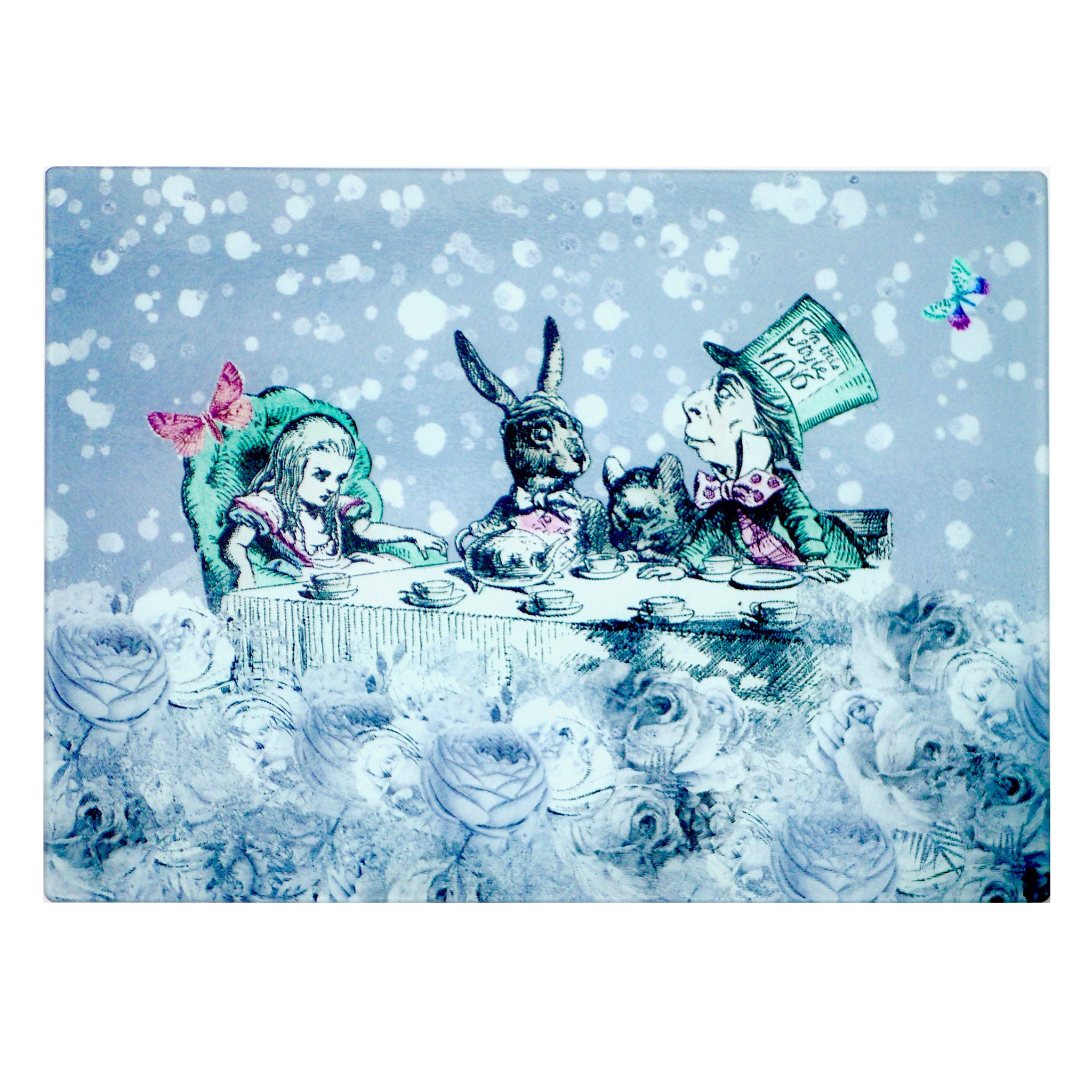 Alice in Wonderland Grey 40cm x 30cm Worktop Saver – Kitsch Republic