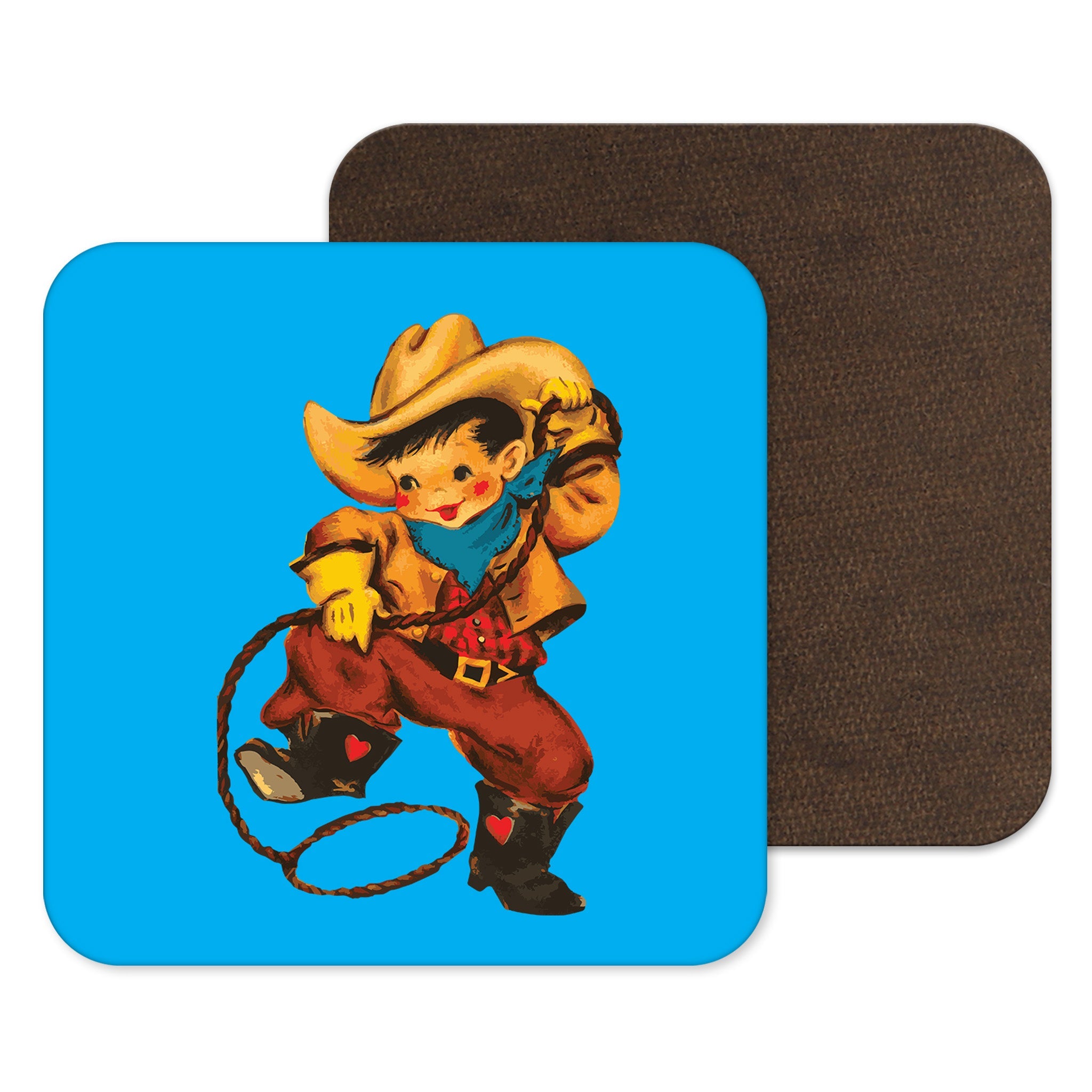 Cowboy Rodeo Coaster - Blue – Kitsch Republic